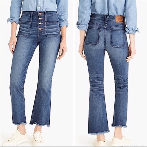 point sur | Jeans | J Crew Point Sur Demi Boot High Rise Button Fly ...